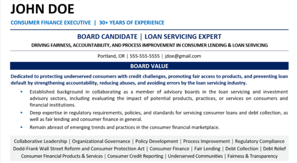 Best Board of Directors Resume Examples For 2024