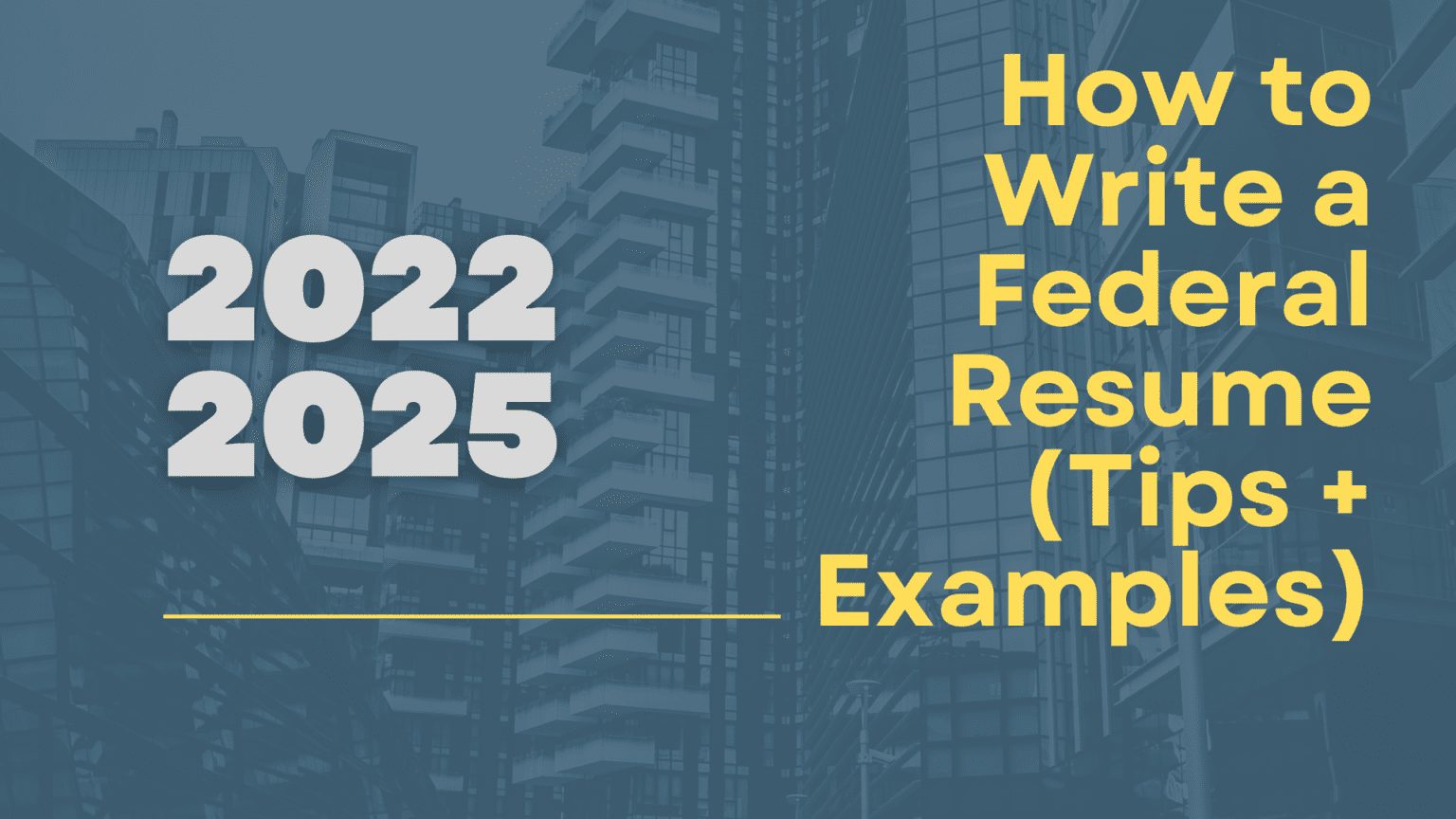 How to Write a Federal Resume (Tips + Examples) - iCareerSolutions