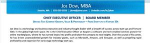 Best Executive Bio Examples For 2025