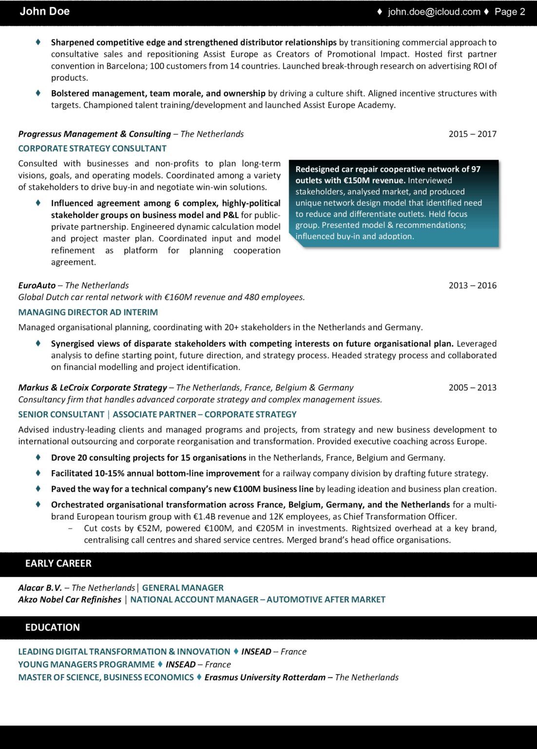 Job-winning CEO Resume Examples & Guide for 2023