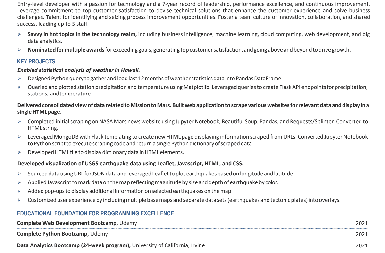 How to Write Achievement-Based Resume Bullet Points - iCareerSolutions