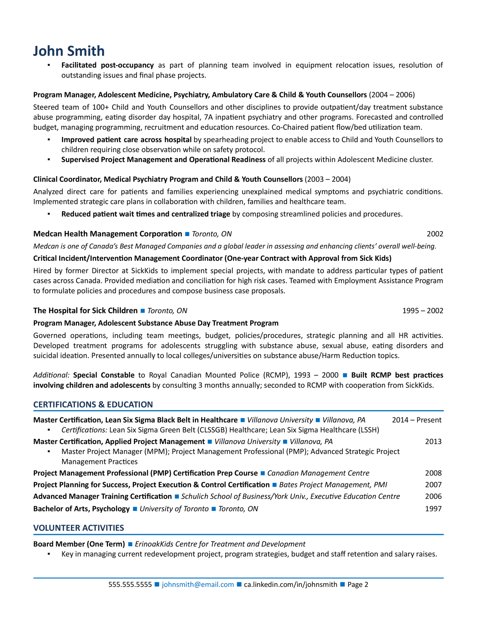 2025 Senior Project Manager Resume Examples [+Guide]