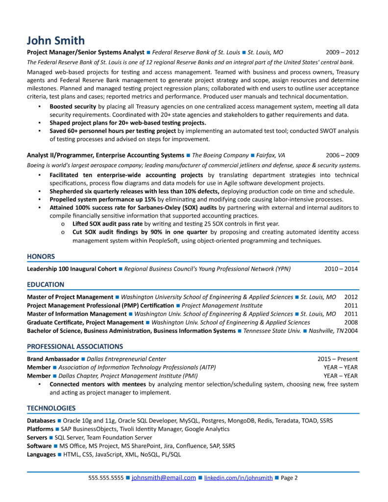 Best Senior Project Manager Resume for 2023 [+Samples]