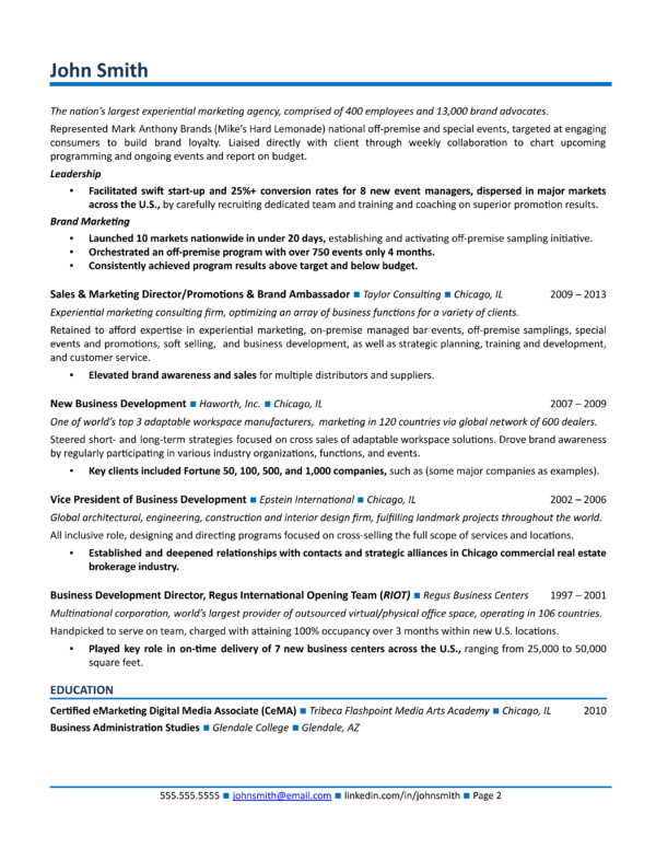 2025 Brand Manager Resume Examples [+Guide]