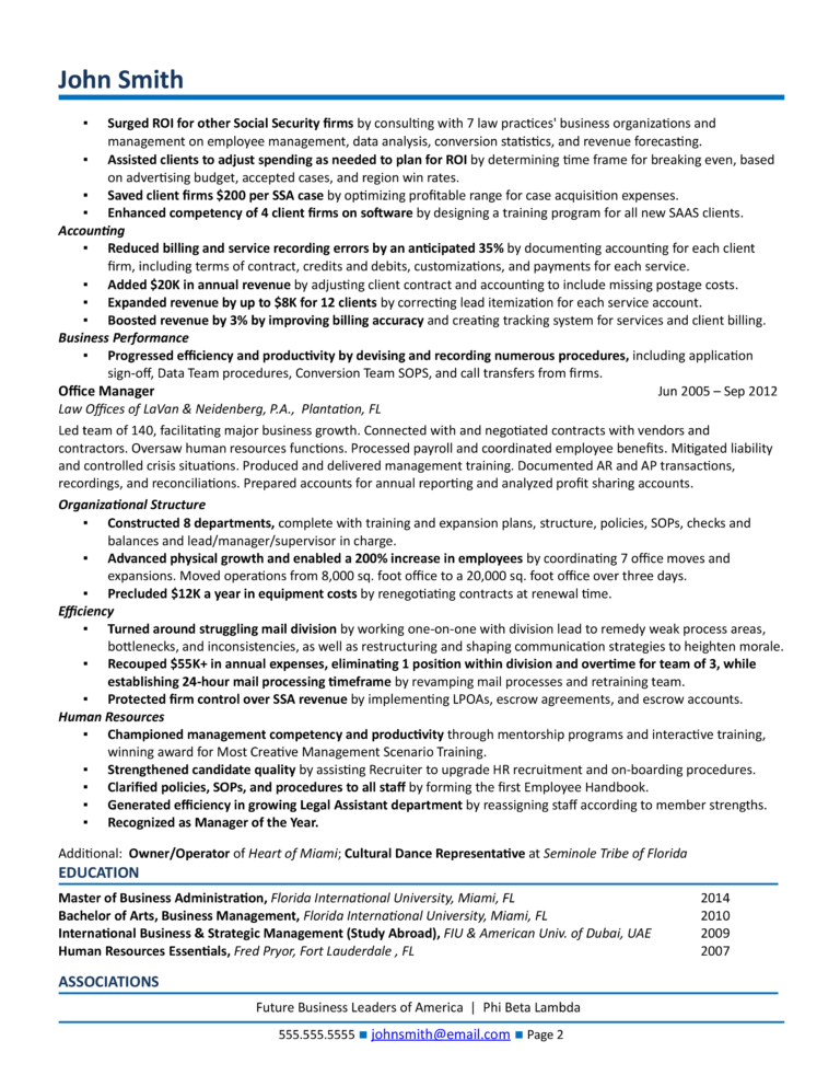 Director of Operations Resume Examples for 2025 [+Guide]