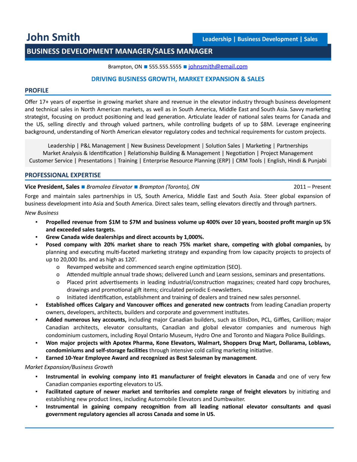 Business Development Manager Resume for 2022 [+Samples]