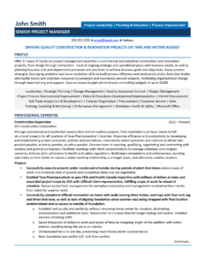 Construction Project Manager Resume Example & Detailed Guide For 2023 ...