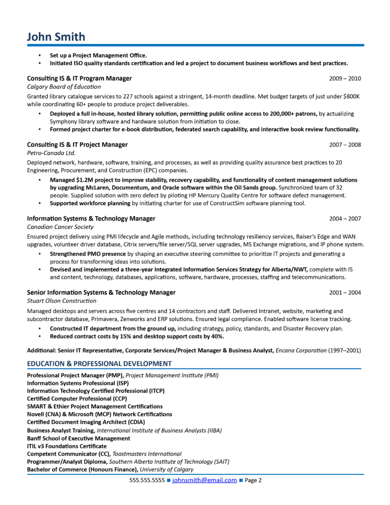 Job-Winning IT Project Manager Resume for 2023 [+Samples]