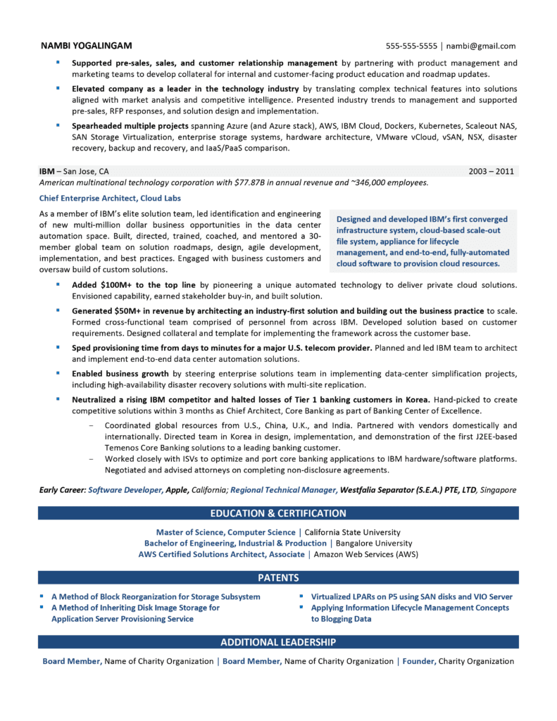 Chief Transformation Officer Resume for 2023 [+Samples]