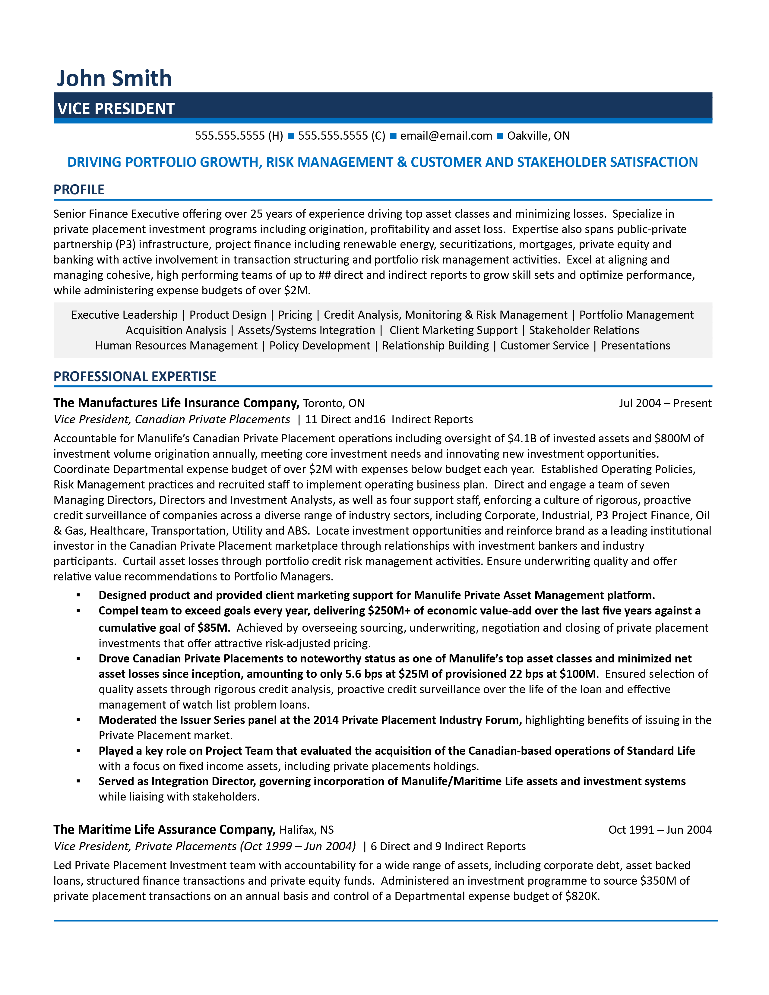 The Best Vice President VP Resume Samples Writing For 2022 2022 