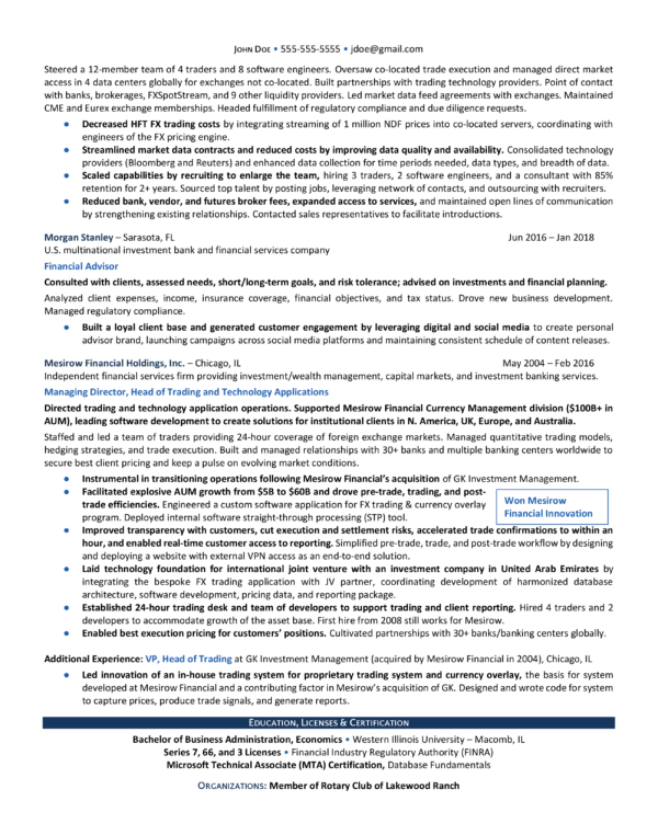 2025 Fintech Resume Examples [+Guide]