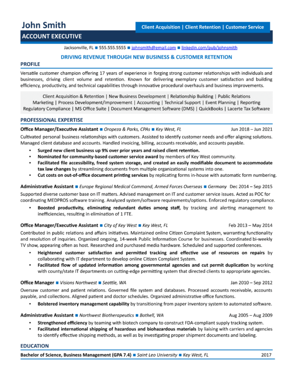 2025 Account Executive Resume Examples [+Guide]