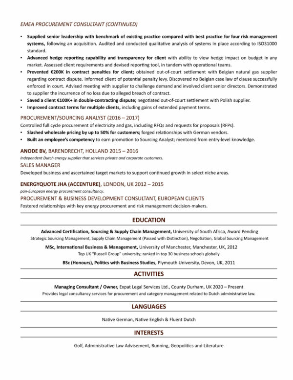 2025 Procurement Manager Resume Examples [+Guide]