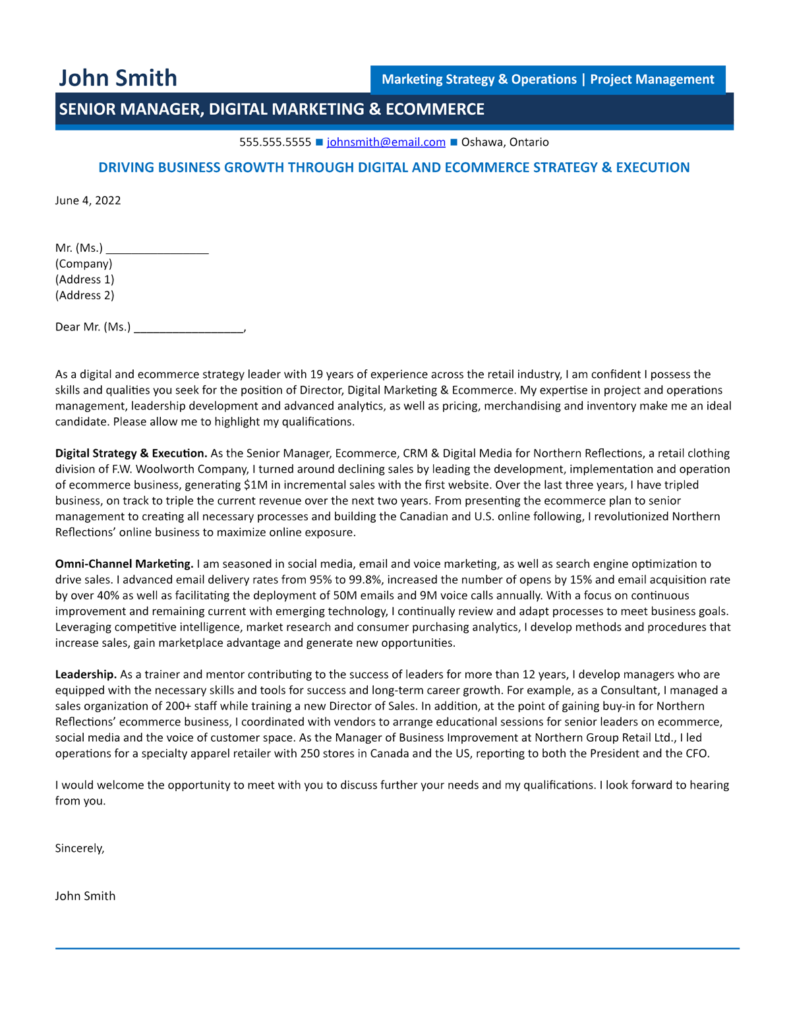 Digital Marketing Manager Resume and Cover Letter for 2023