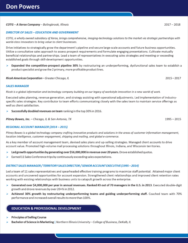 Sales Director Resume Examples for 2025 [+Guide]