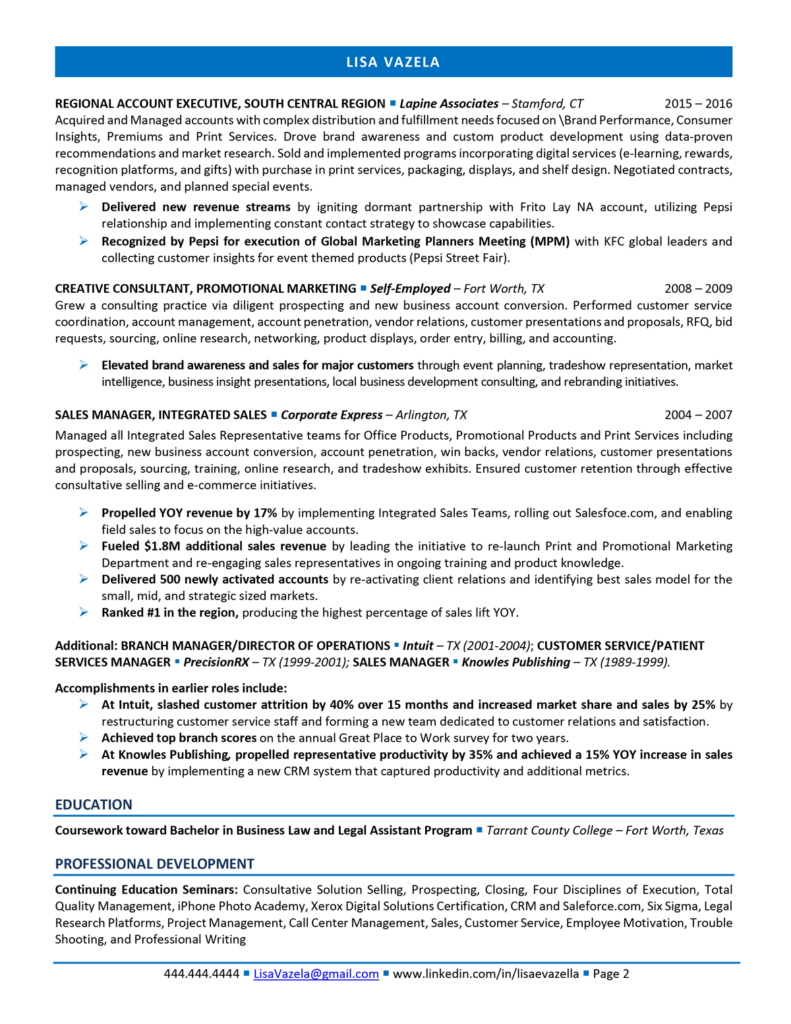 Sales Director Resume Examples & Guide for 2023