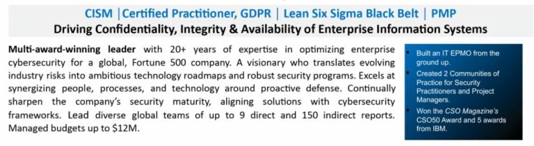 Best Chief Information Security Officer (CISO) Resumes For 2025