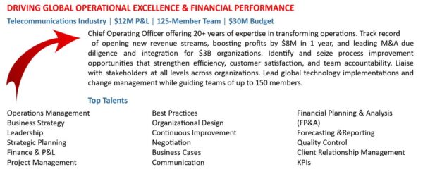 Chief Operating Officer COO Resume Examples For 2025
