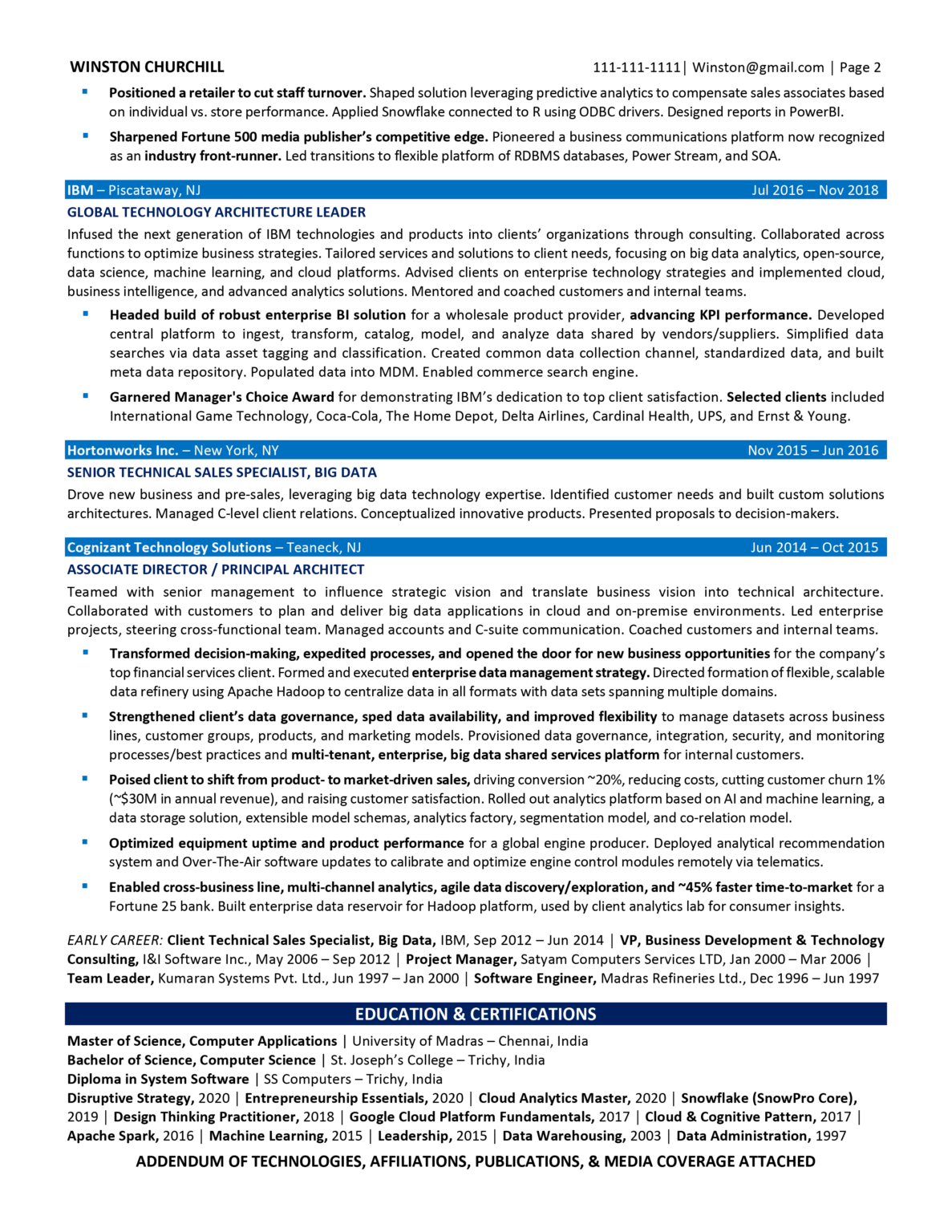 2025 Chief Data Officer (CDO) Resume Examples [+Guide]