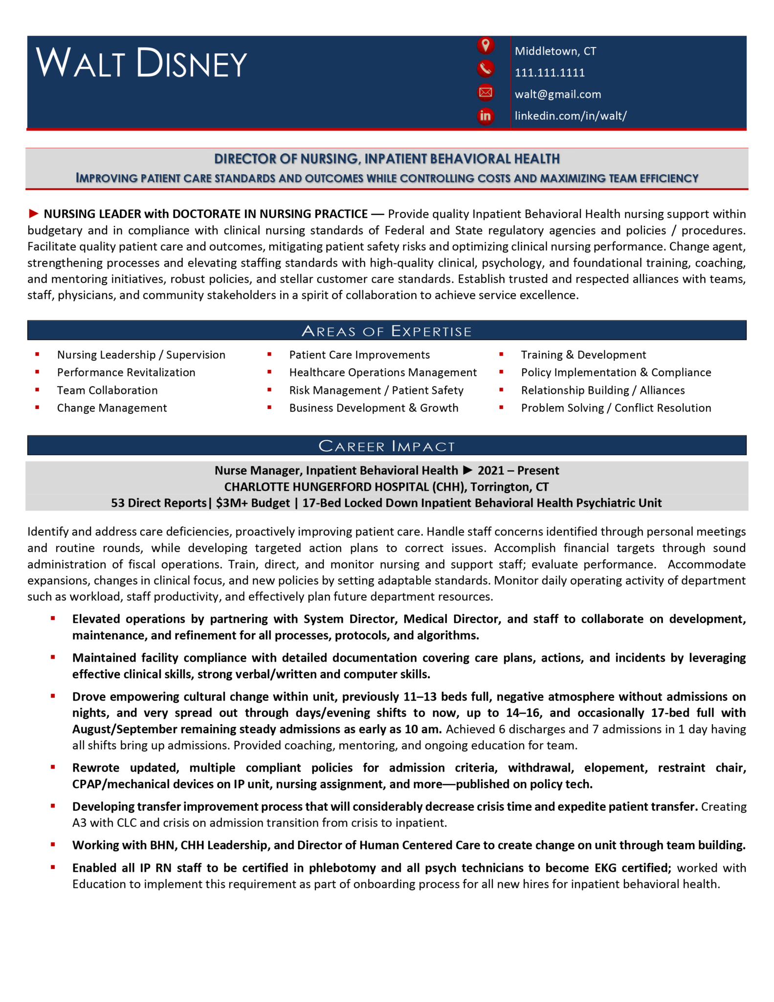 2025 Director of Nursing Resume Examples [+Guide]