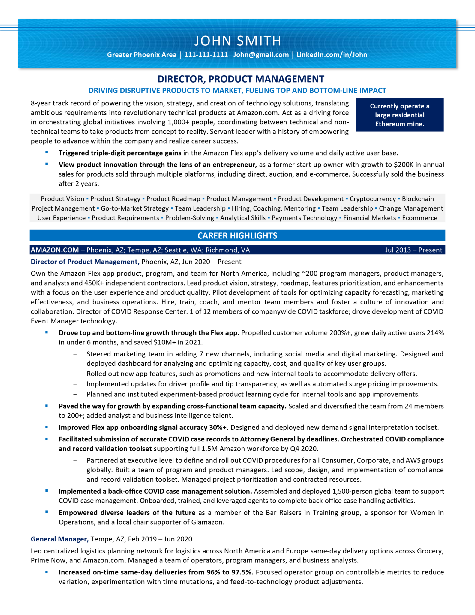 2025 Director of Product Development Resume Examples [+Guide]