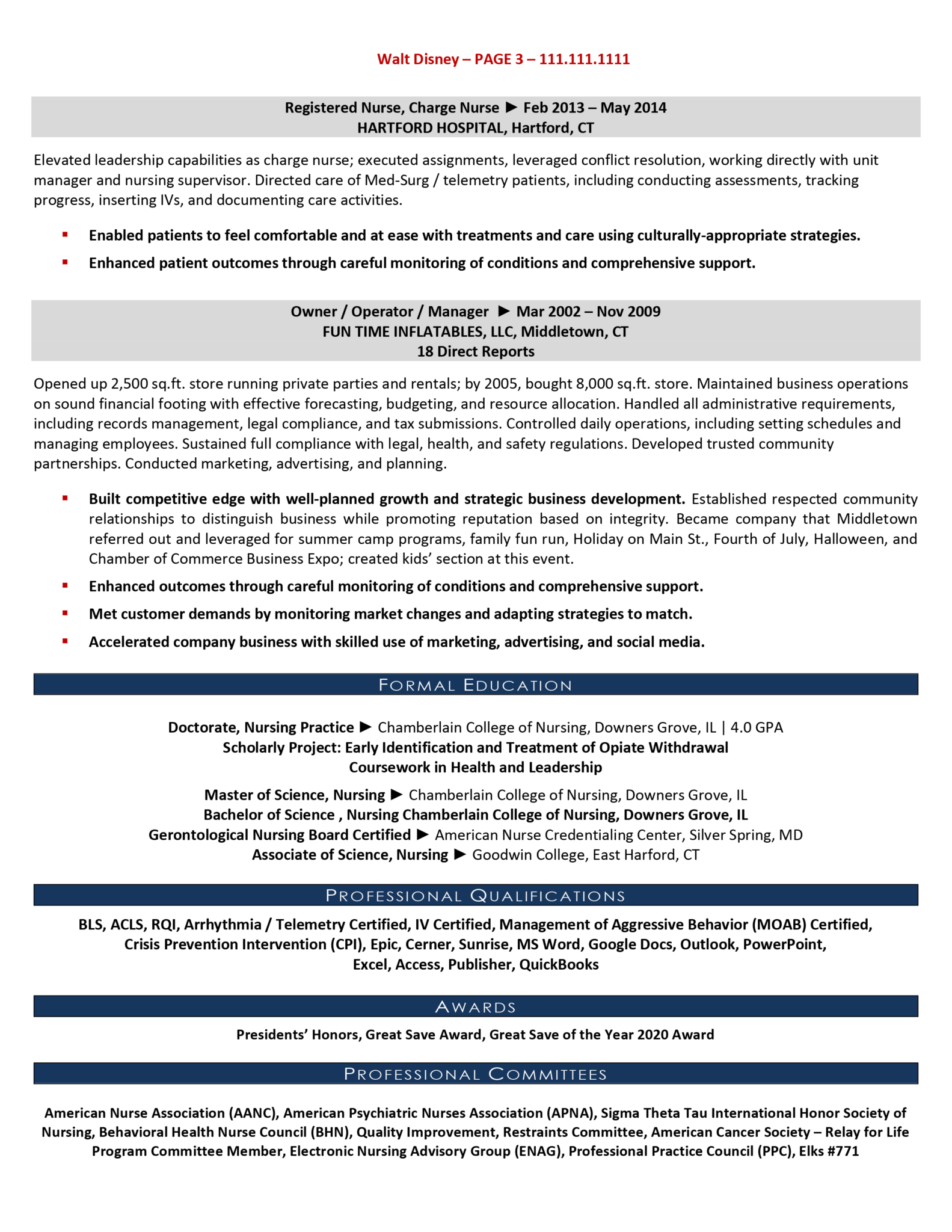 2025 Director of Nursing Resume Examples [+Guide]