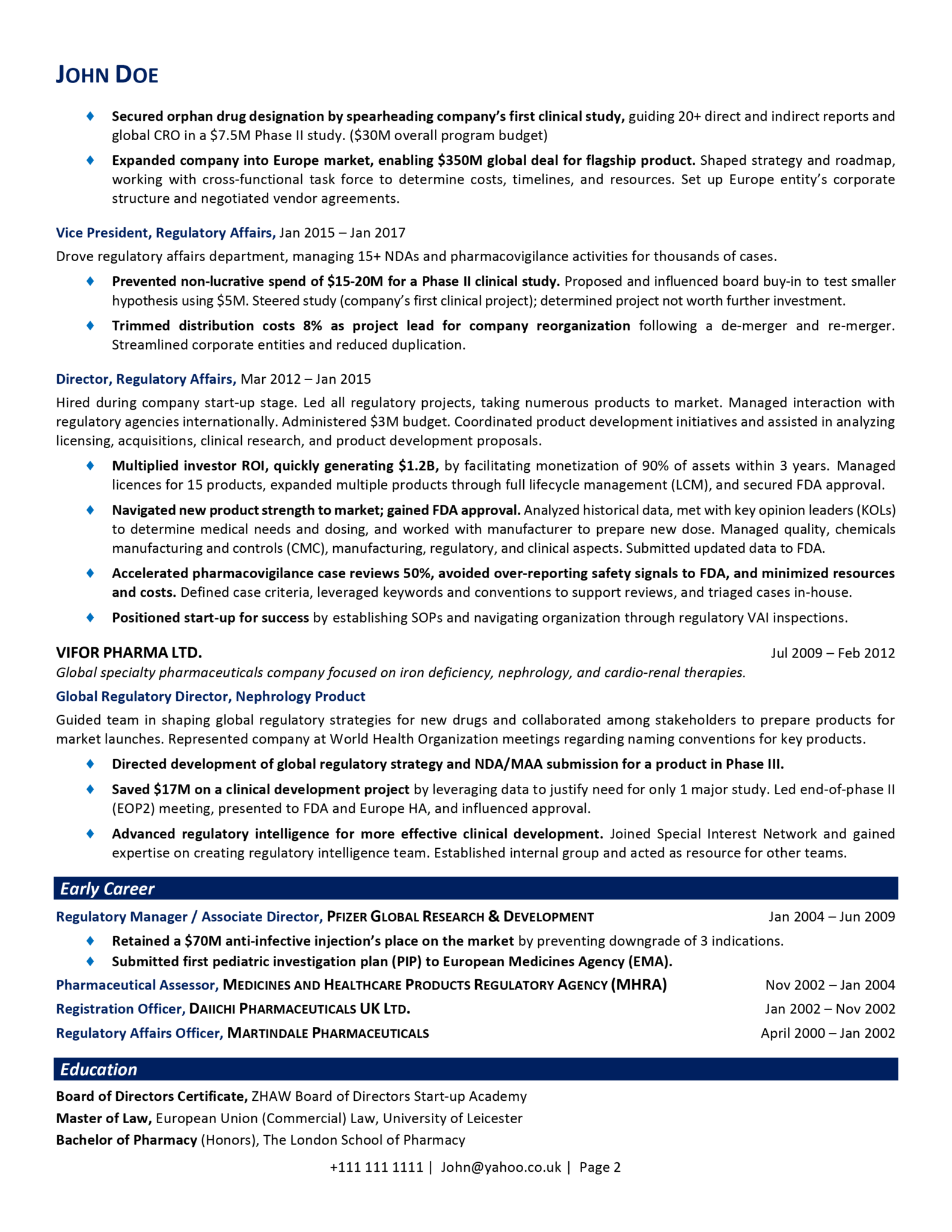 2025 Chief Medical Officer Resume Examples [+Guide]