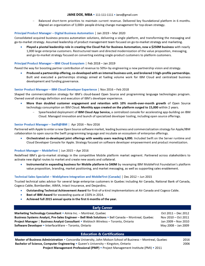 Product Manager Resume Examples for 2025 [+Guide]